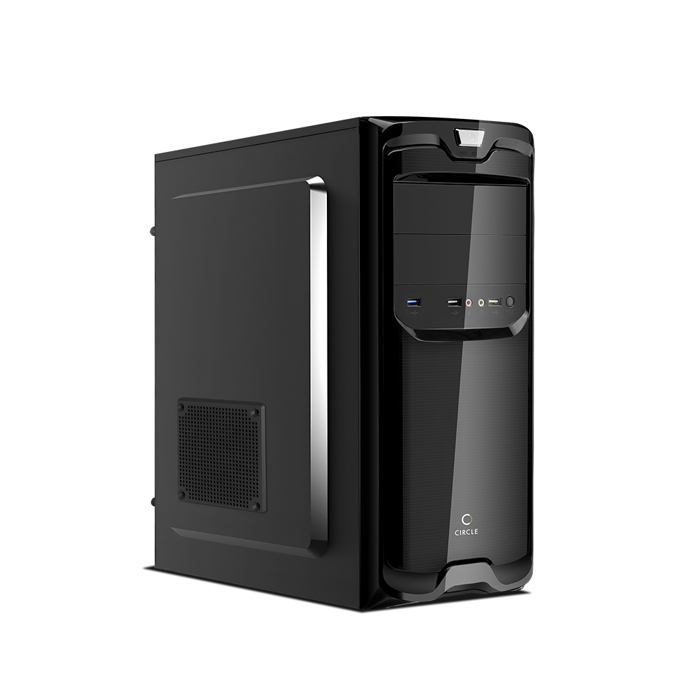 Desire D1 3.0 CPU Cabinet - Black | Compact & Modern PC Case