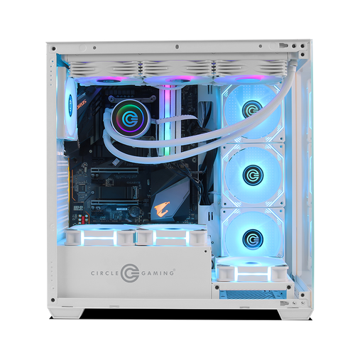 Defender ZX1 Mid-Tower Gaming Cabinet - White | Stylish & Efficient PC Case