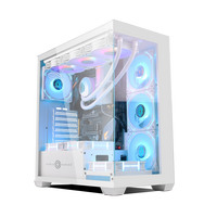 Defender ZX1 Mid-Tower Gaming Cabinet - White | Stylish & Efficient PC Case