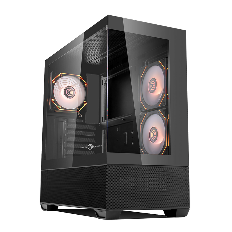 Defender ZX3 Mid-Tower Gaming Cabinet - Black | Stylish & Efficient PC Case