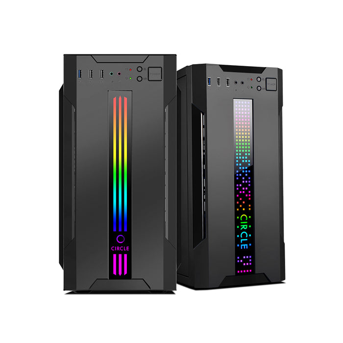 RADIANT 3.0 C-LINE Micro-ATX CPU Cabinet - Black | Sleek & Functional ...