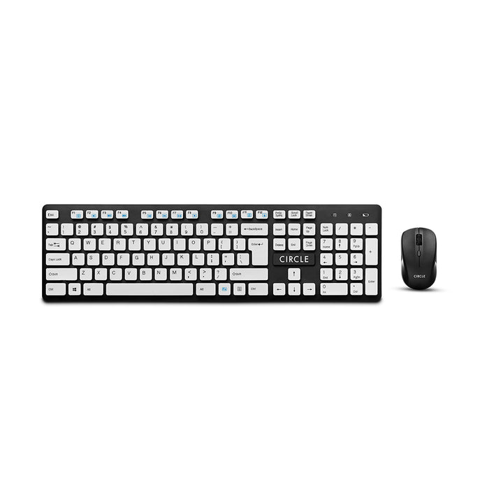 Rover A7 White Wireless Keyboard & Mouse Combo | Sleek & Stylish Design